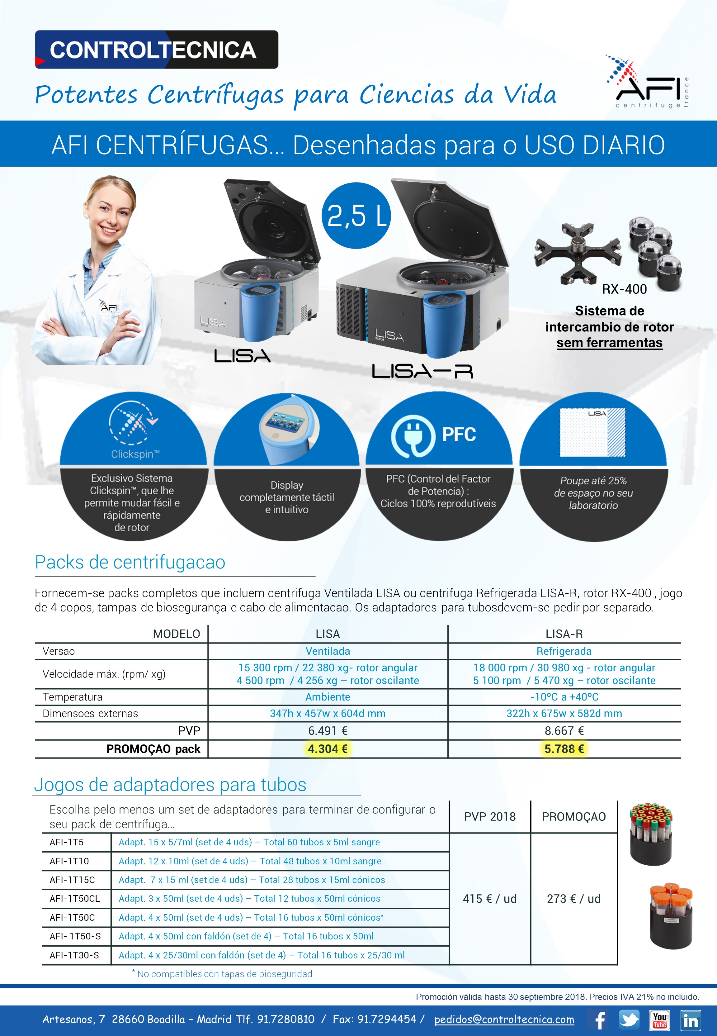 PROMOÇAO CENTRIFUGA AFI LISA Portugal – Controltecnica Portugal